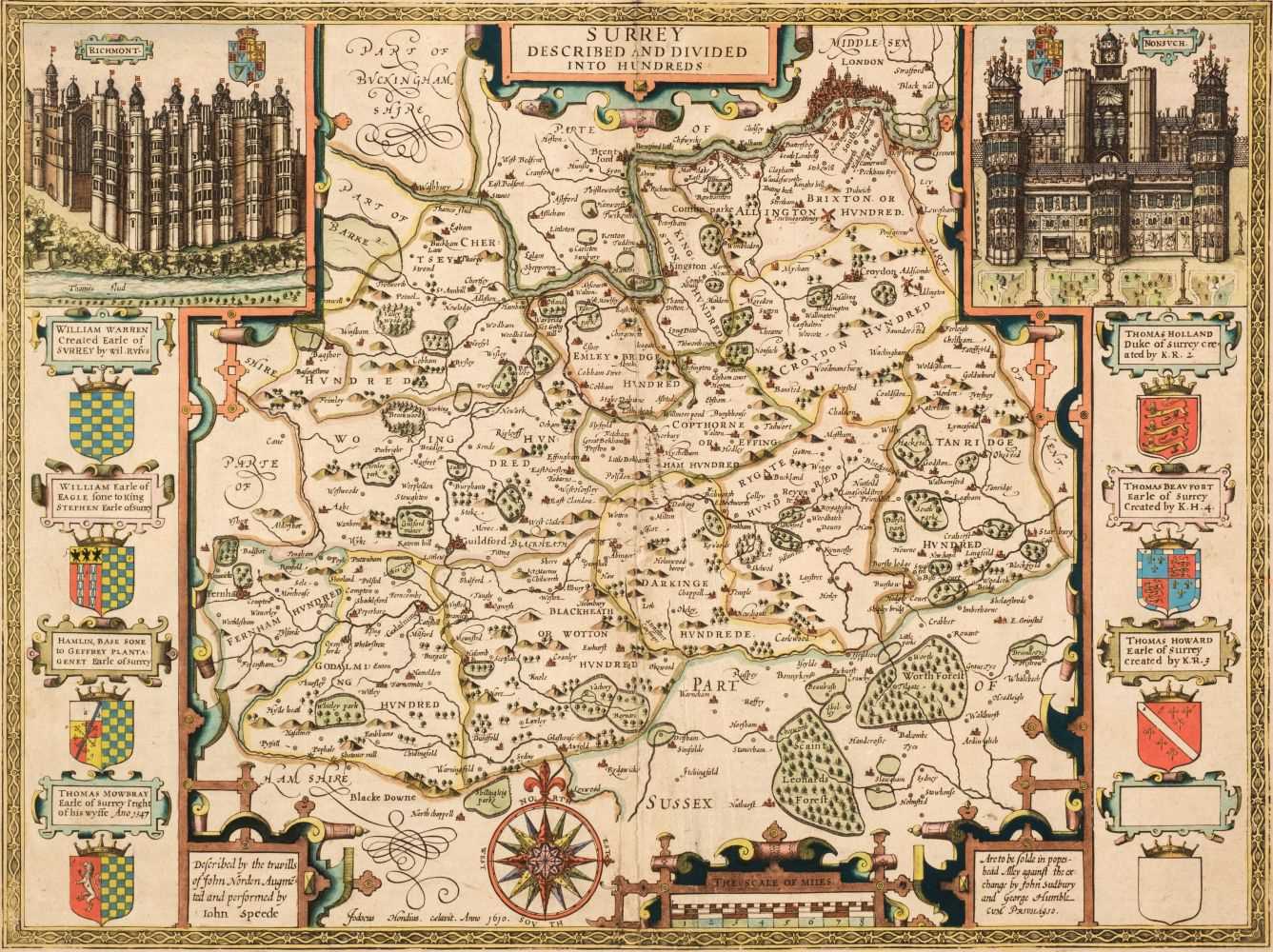 Lot 179 - Surrey. Speed (John), Surrey Described and