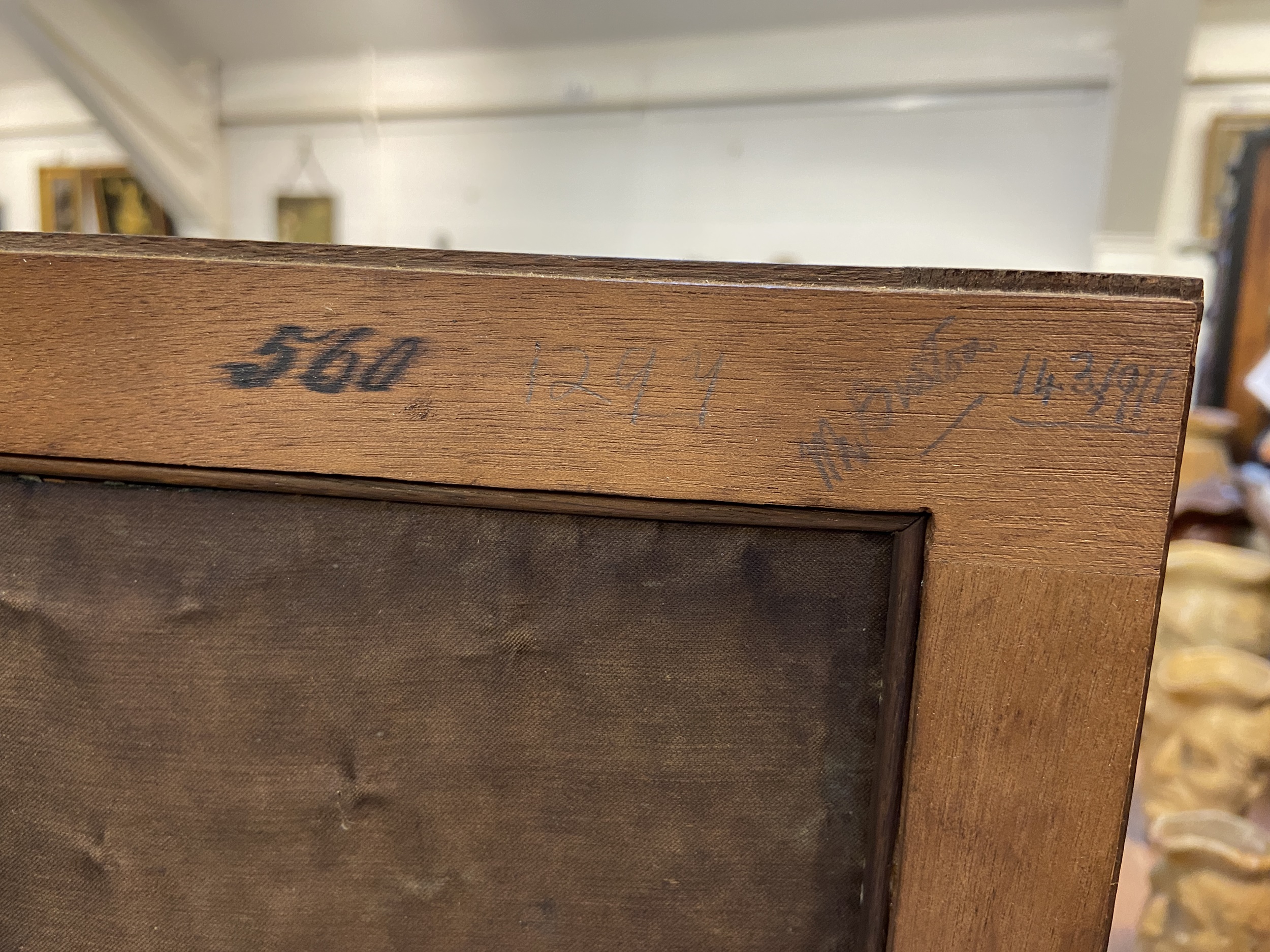 Lot 417 - Clock. A Victorian Aesthetic period mantel