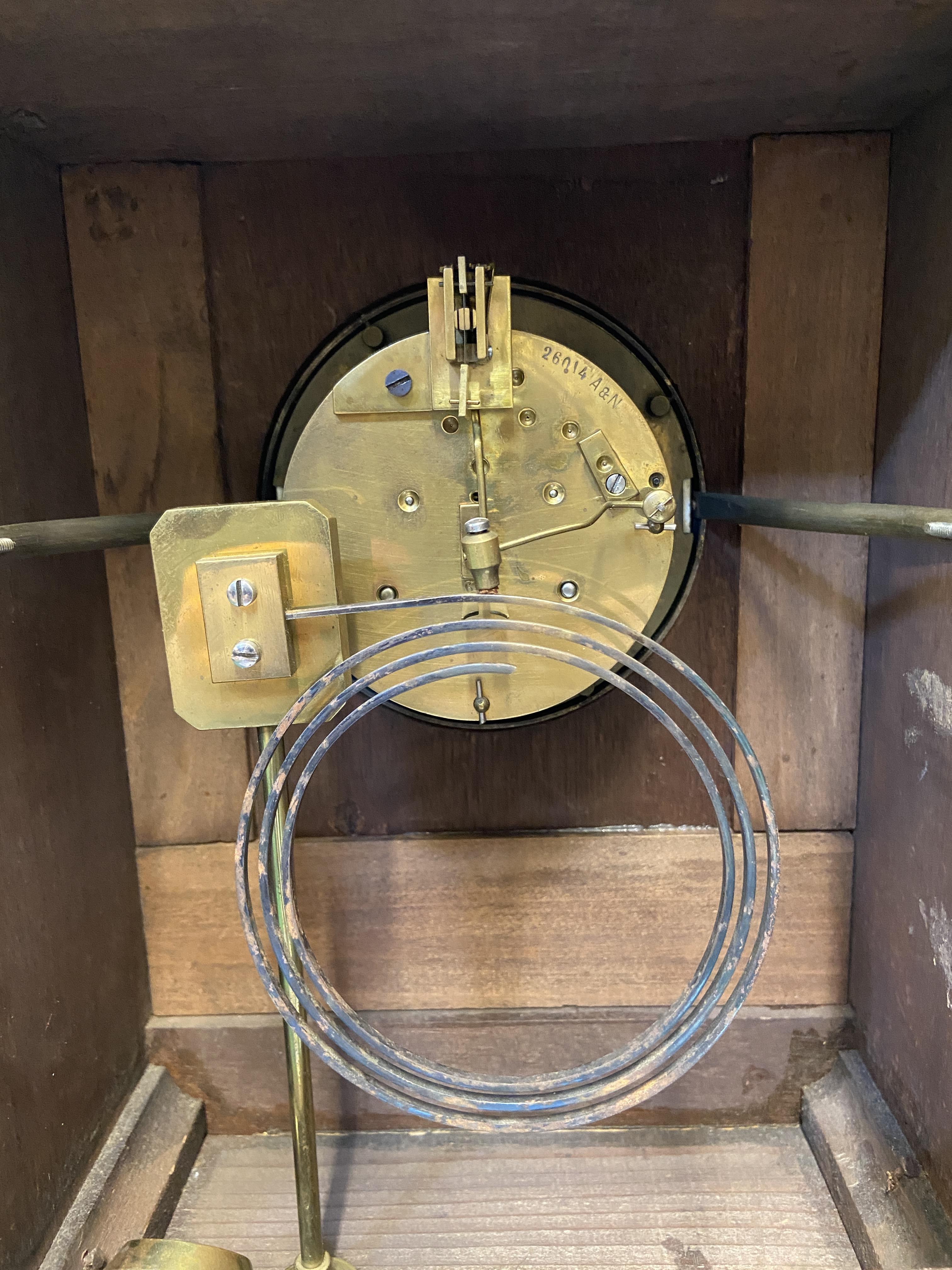 Lot 417 - Clock. A Victorian Aesthetic period mantel