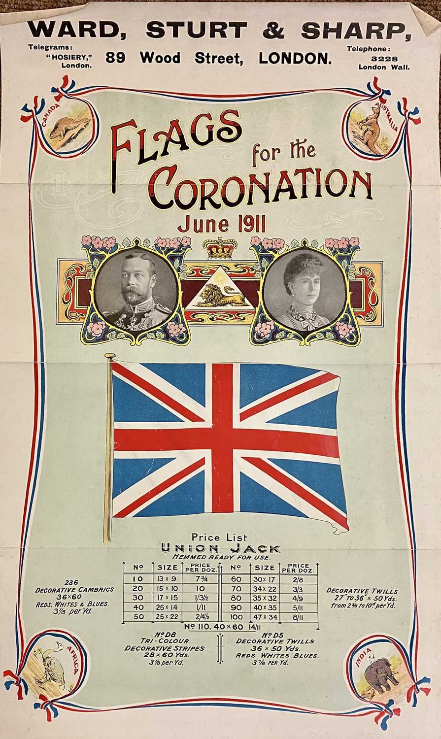 Lot 270 - 1911 George V. A collection of 40 posters