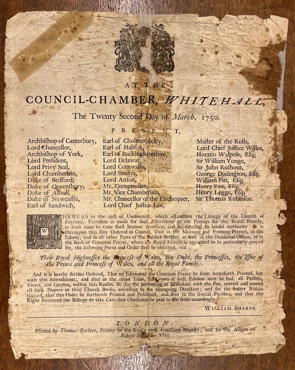 Lot 261 - 1685 James II. A Proclamation of the Kings