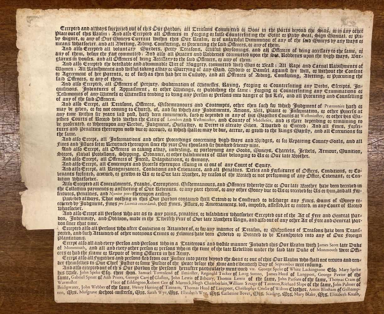 Lot 261 - 1685 James II. A Proclamation of the Kings