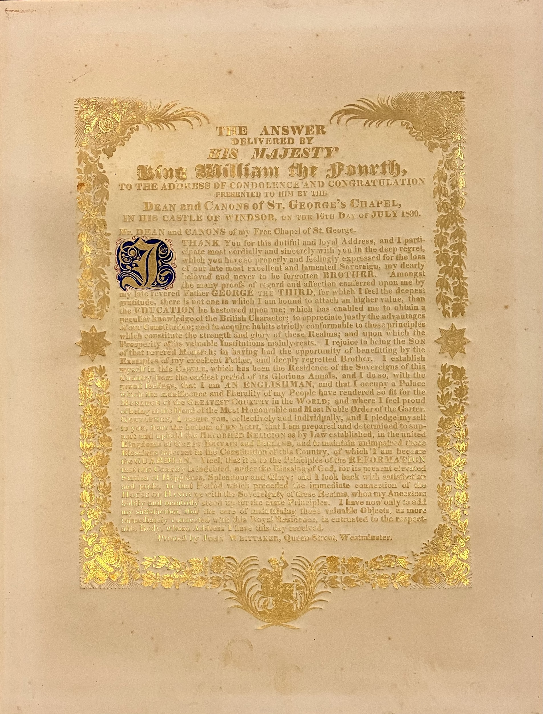 Lot 263 - 1823 George IV. Ceremonial of the Coronation