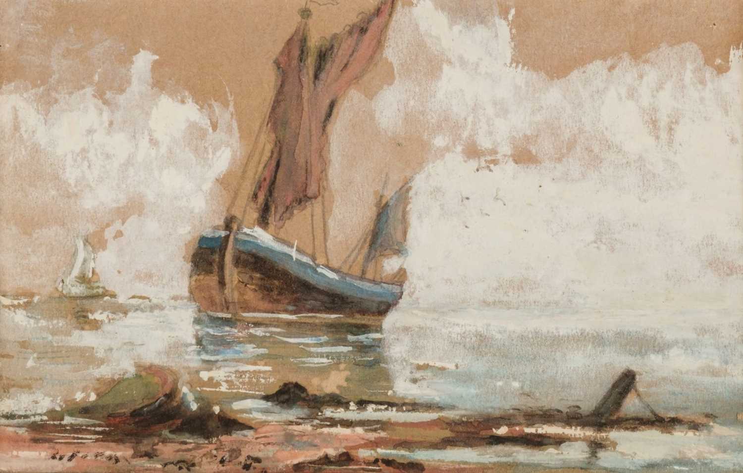Lot 114 - Manner of Winslow Homer (1836 -1910), Barge,
