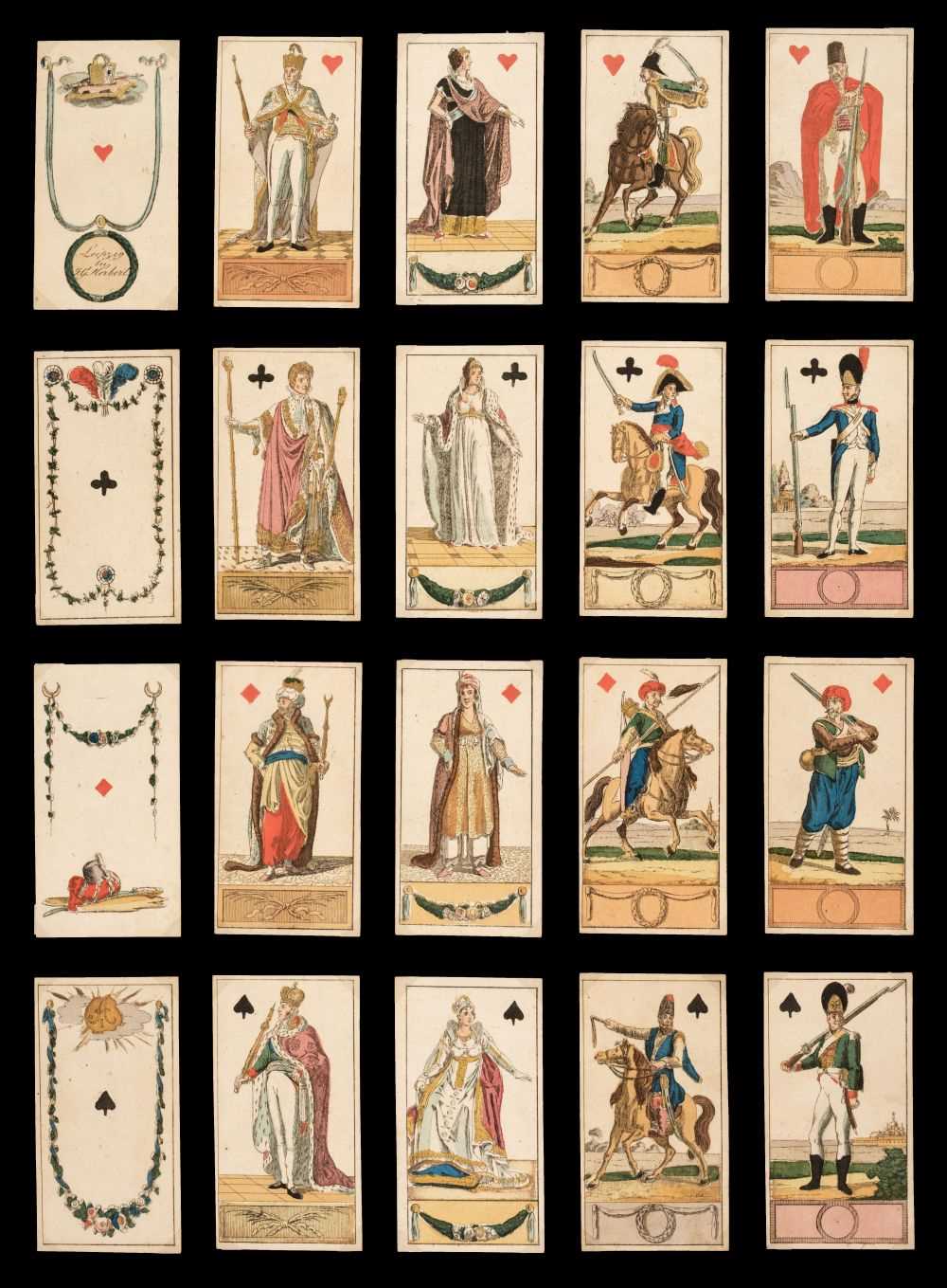 Lot 481 - German tarot cards. Napoleon tarock, Leipzig: