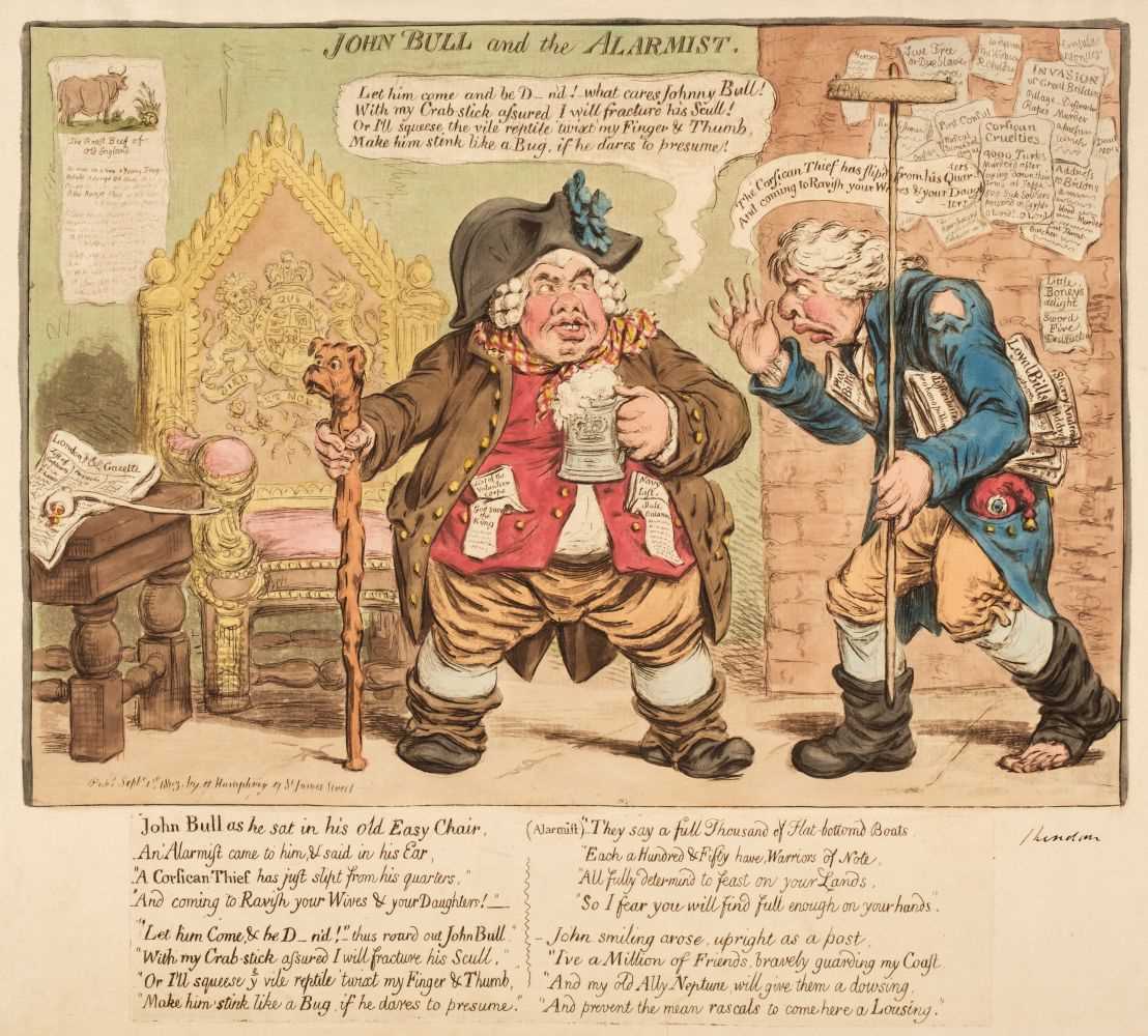 Lot 211 - Gillray (James). John Bull and the Alarmist,
