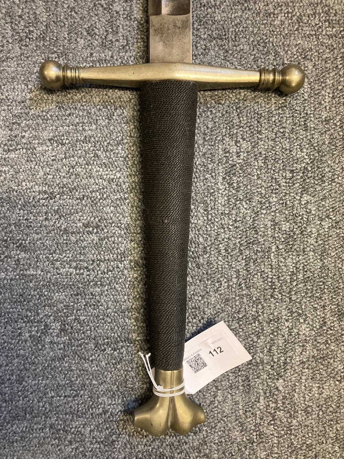 Lot 112 - Sword. An Edwardian Scottish broadsword