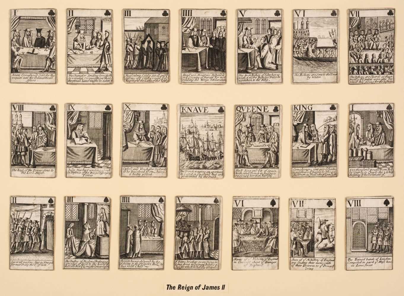 Lot 475 - English playing cards. Reign of James II