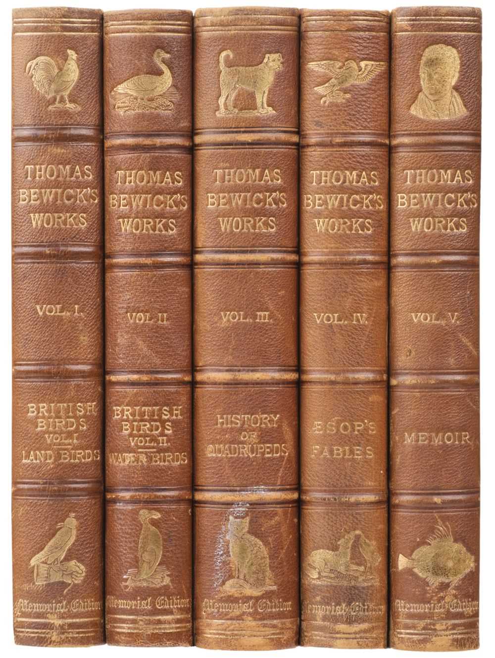 Lot 55 - Bewick (Thomas). Works, Memorial edition, 5