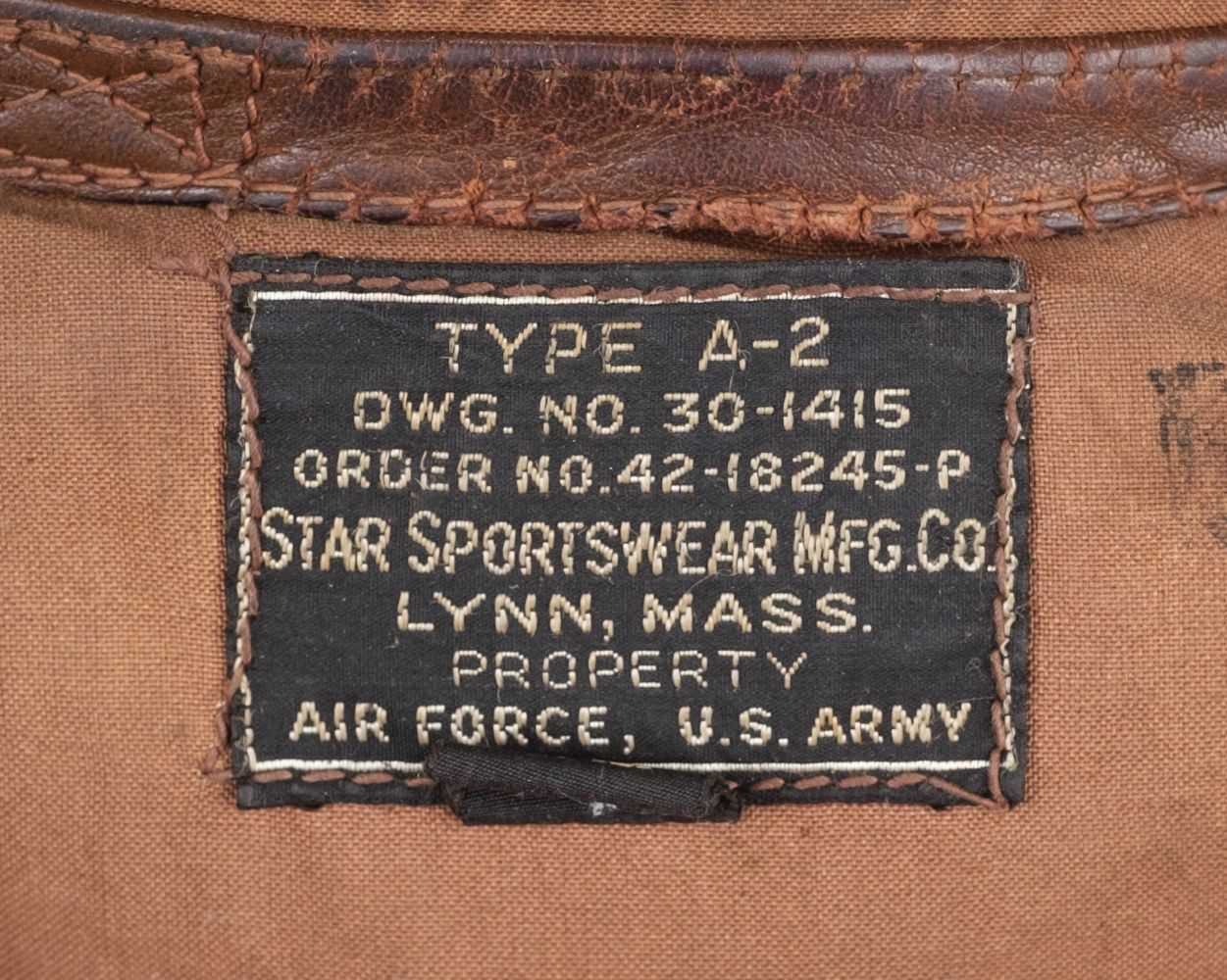 Lot 354 - Flying Jacket. A WWII American A2 flying