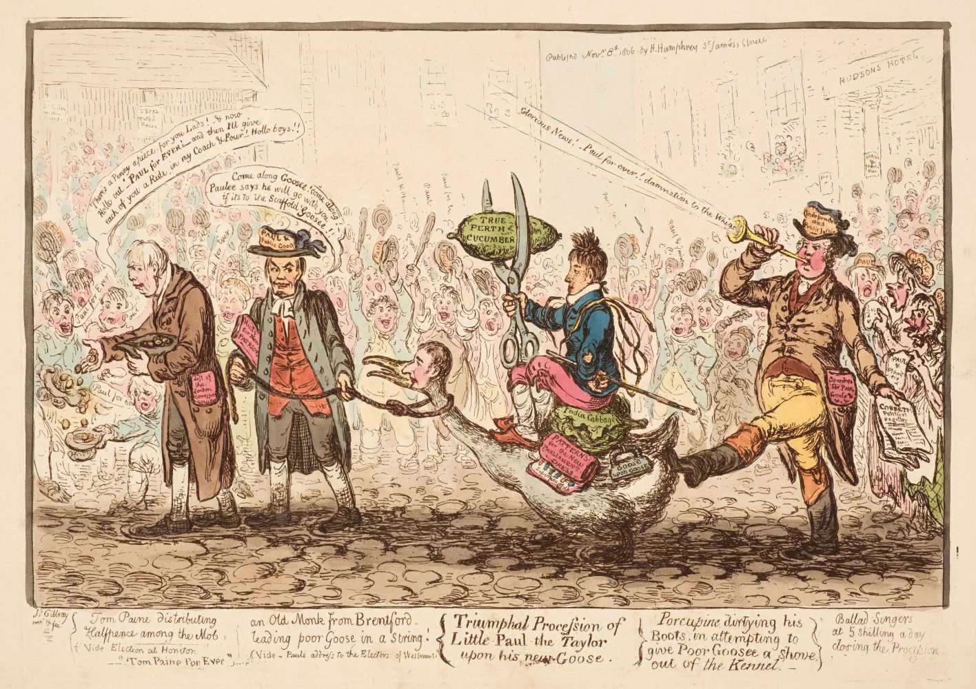 Lot 237 - Gillray (James). Triumphal procession of