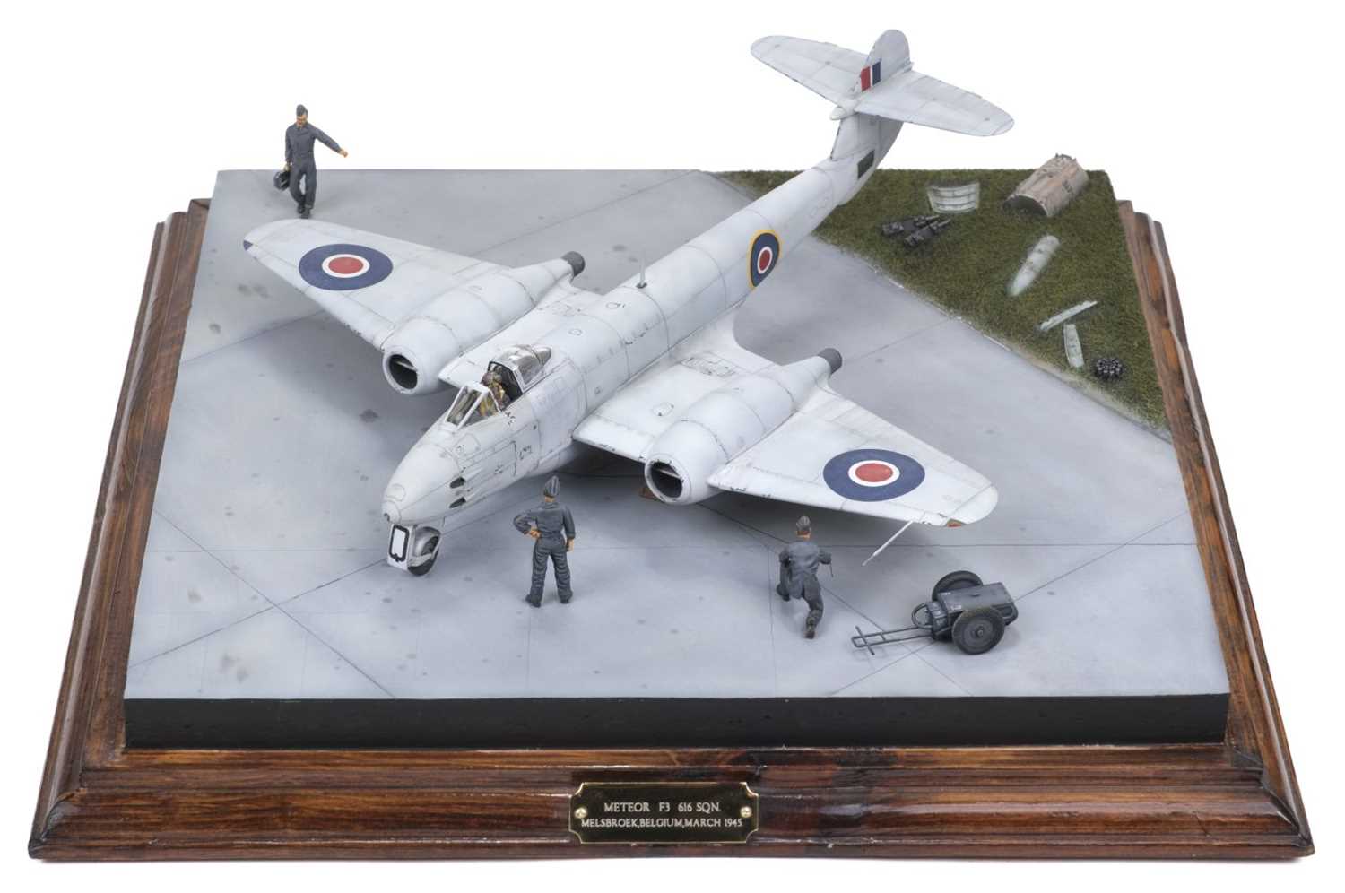 Lot 168 - Aircraft Diorama. Meteor F3 616 Sqn