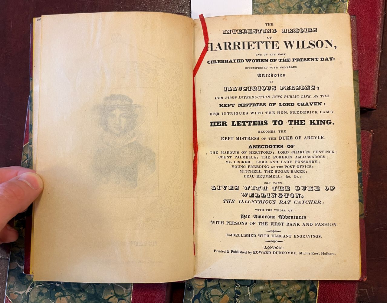 Lot 392 - Wilson (Harriette). The Interesting Memoirs