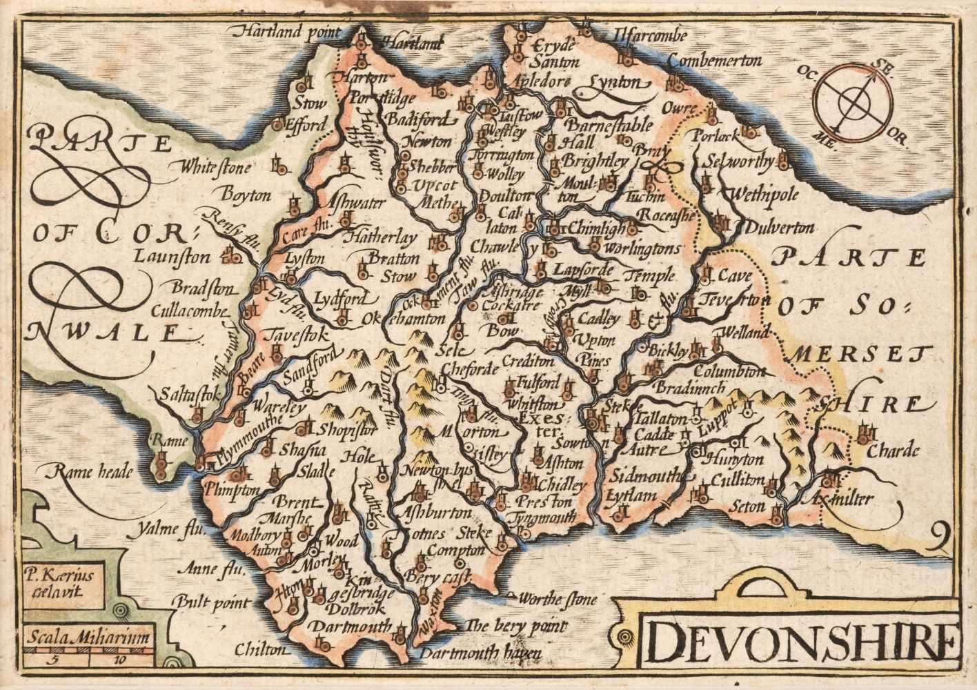 Lot 248 - Devon. A collection of 21 county maps, 17th