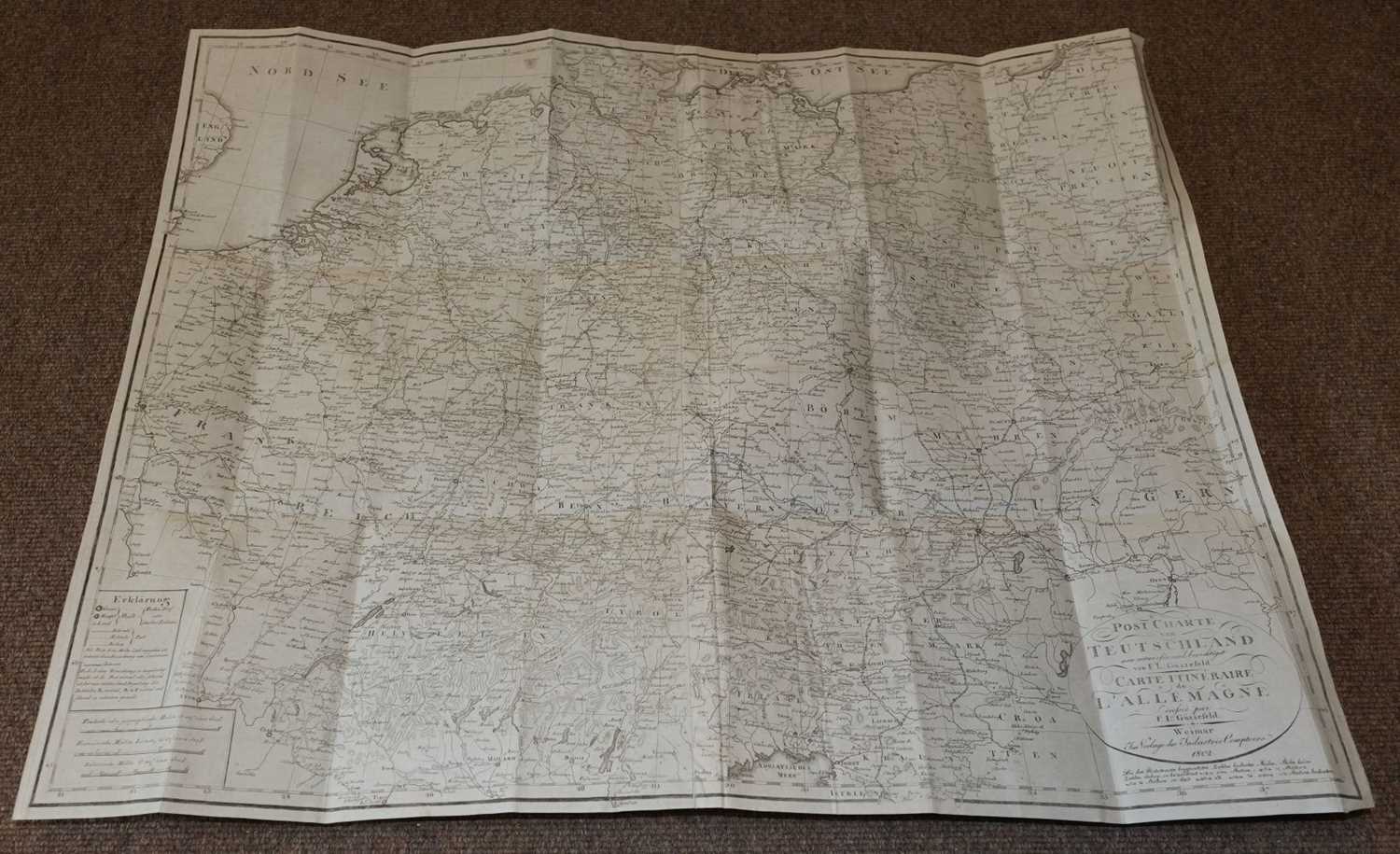 Lot 99 - Europe. Ten touring maps of European Cities