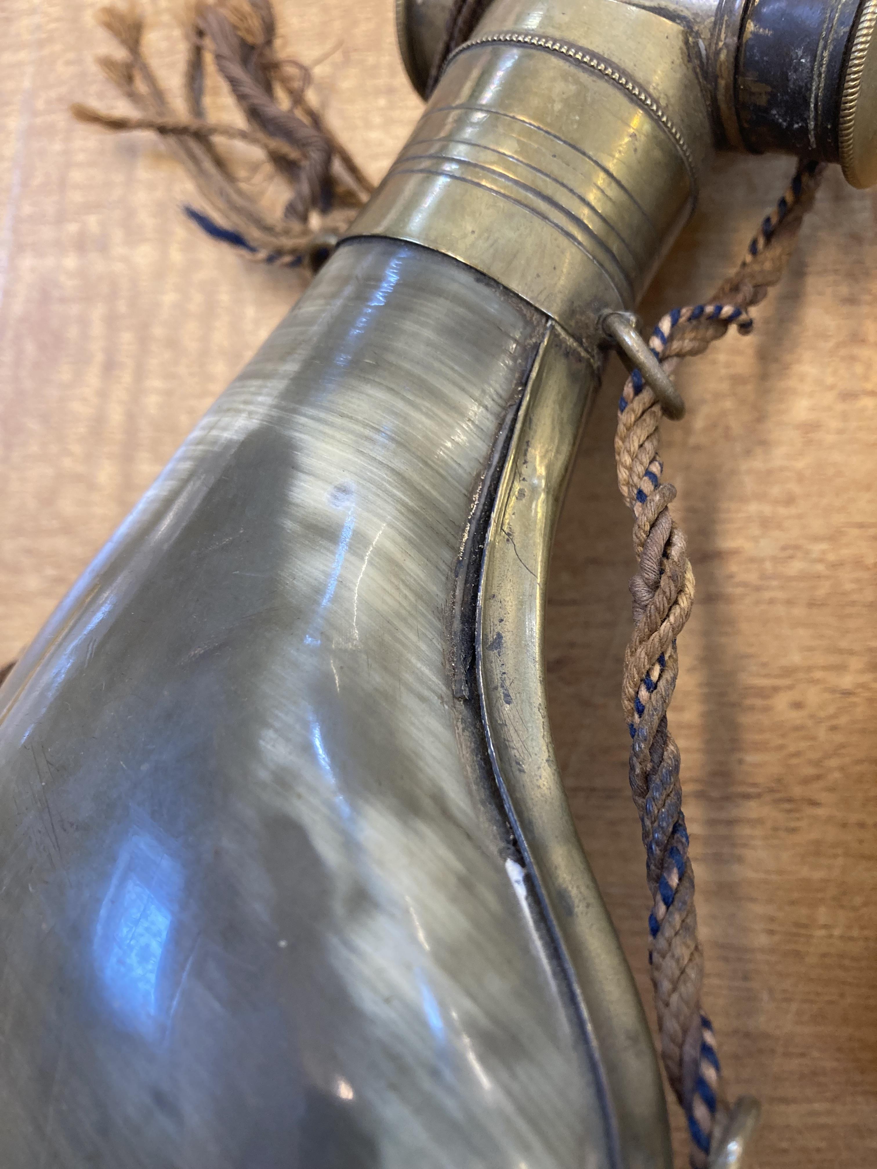 Lot 164 - Powder Flask. A Victorian Sykes Patent
