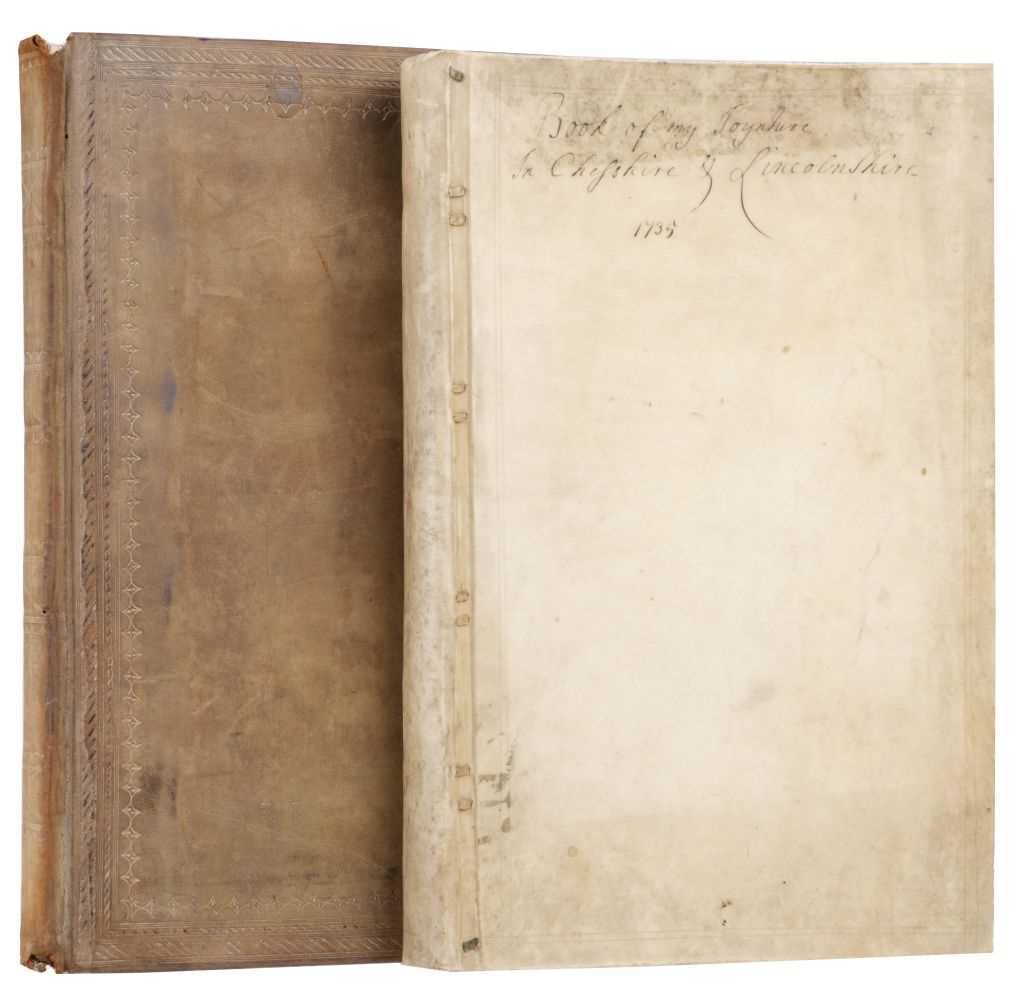 Lot 336 - Paper - Handmade. A folio volume of blank