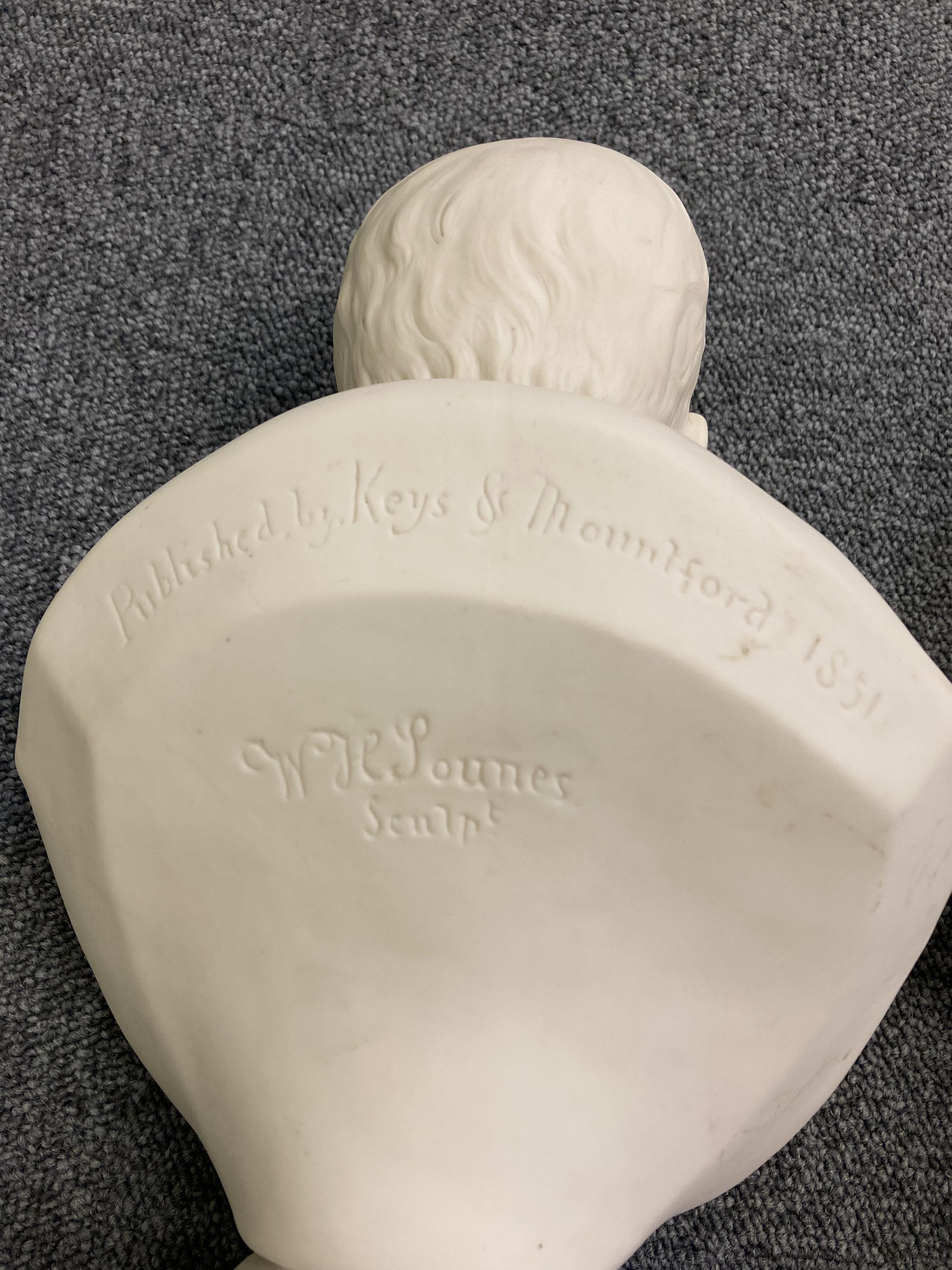 Lot 552 - Duke of Wellington. A pair of parian ware