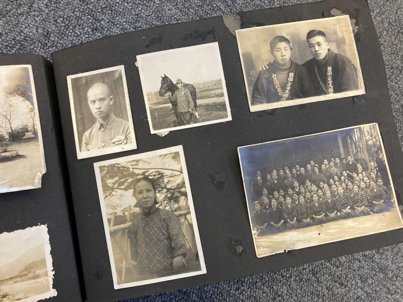Lot 15 - WWII Japan. A WWII Japanese photograph album