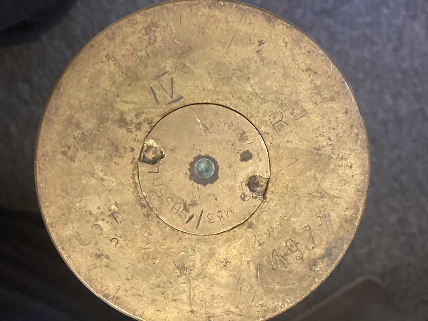 Lot 52 - Munitions. WWI German Howitzer cartridge case