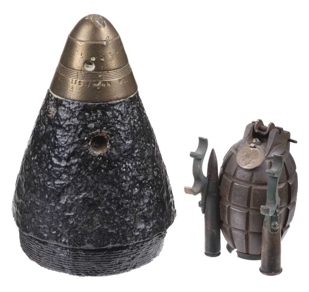 Lot 58 - Trench Art. A shell case projectile in relic