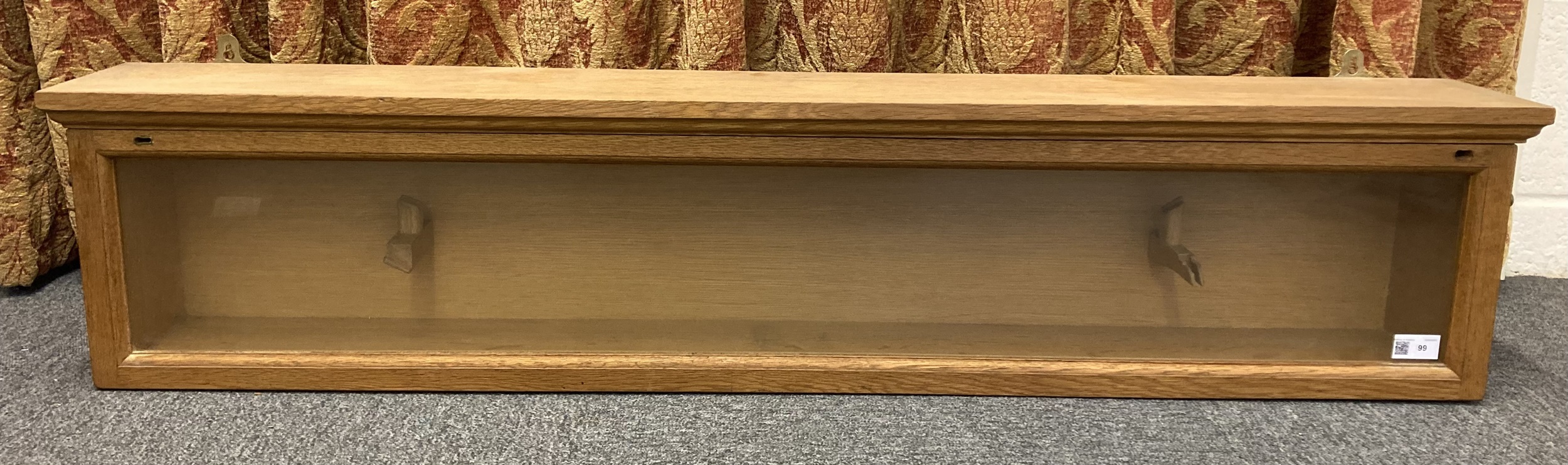 Lot 99 - Sword Display Case. An oak display case