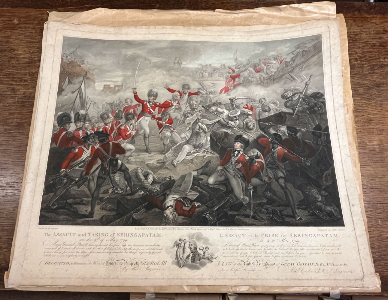 Lot 55 - Henry Singleton. The Assault of Seringapatam,