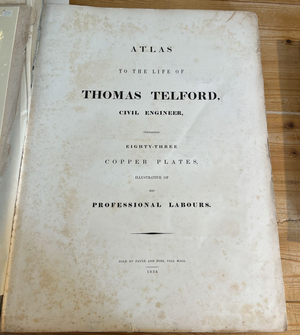 Lot 408 - Telford (Thomas). Atlas to the Life of