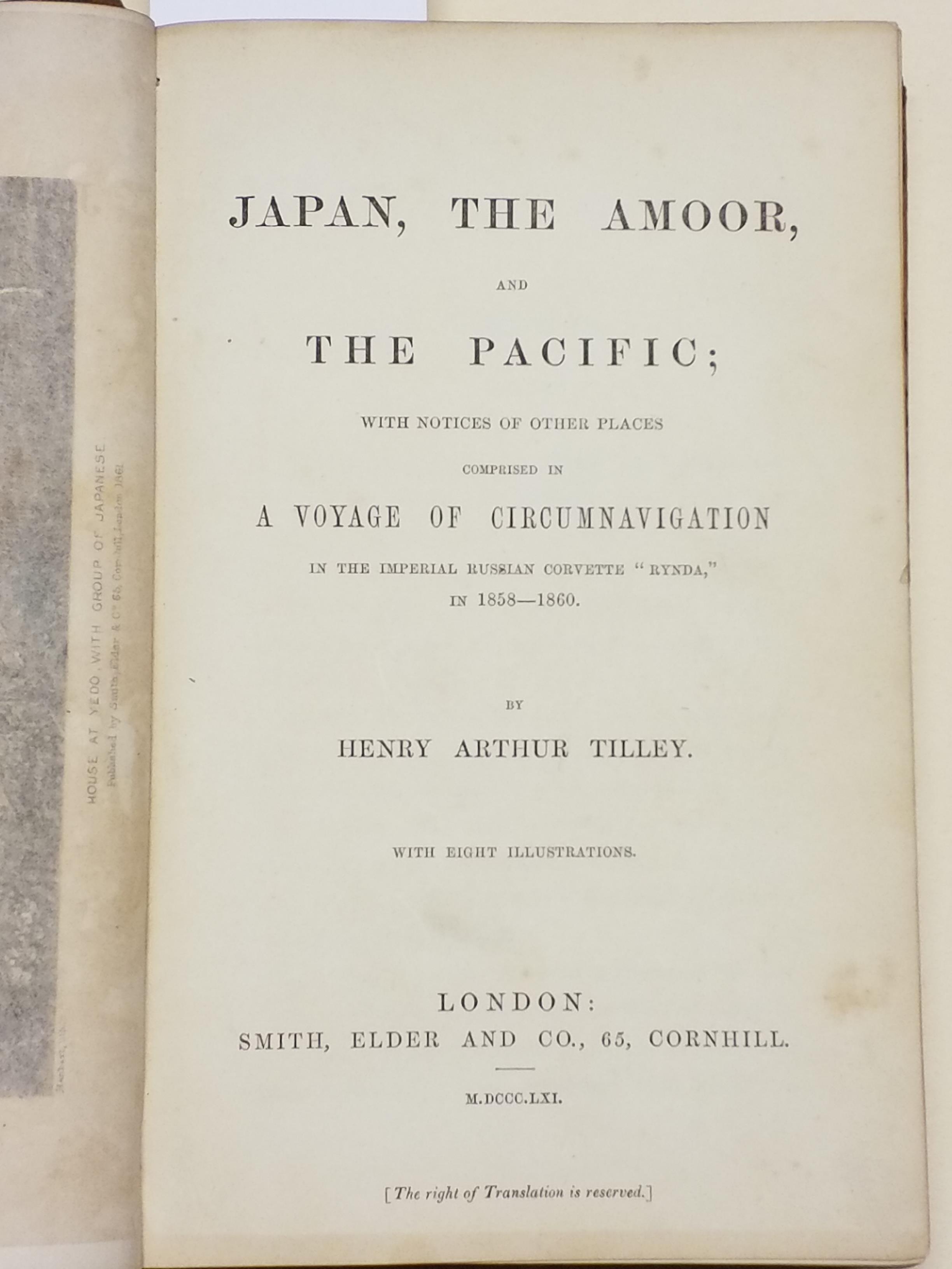 Lot 171 - Tilley (Henry Arthur). Japan, the Amoor and