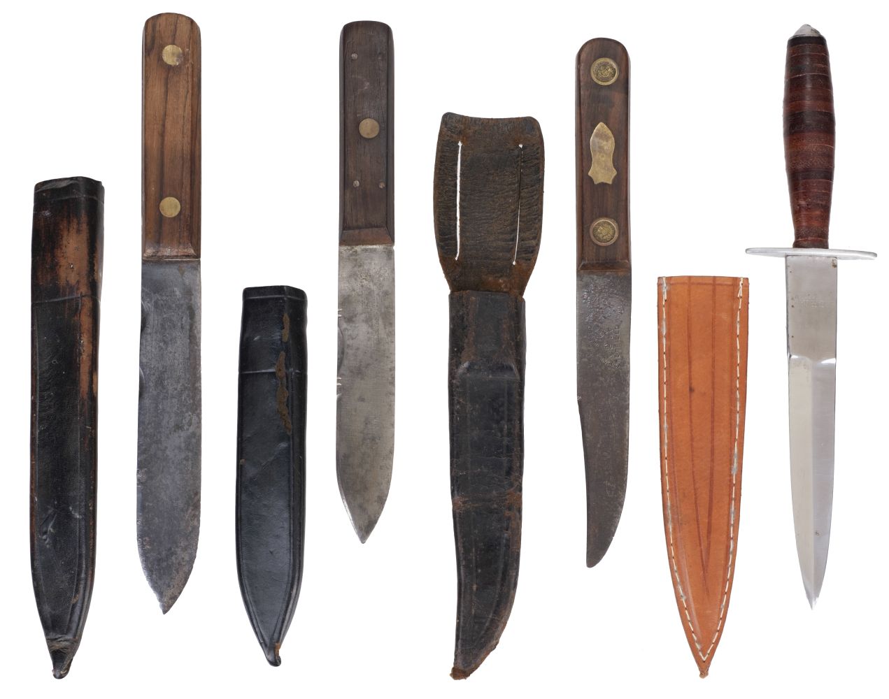 Lot 86 - Knives. 19th century hunting knives by Green