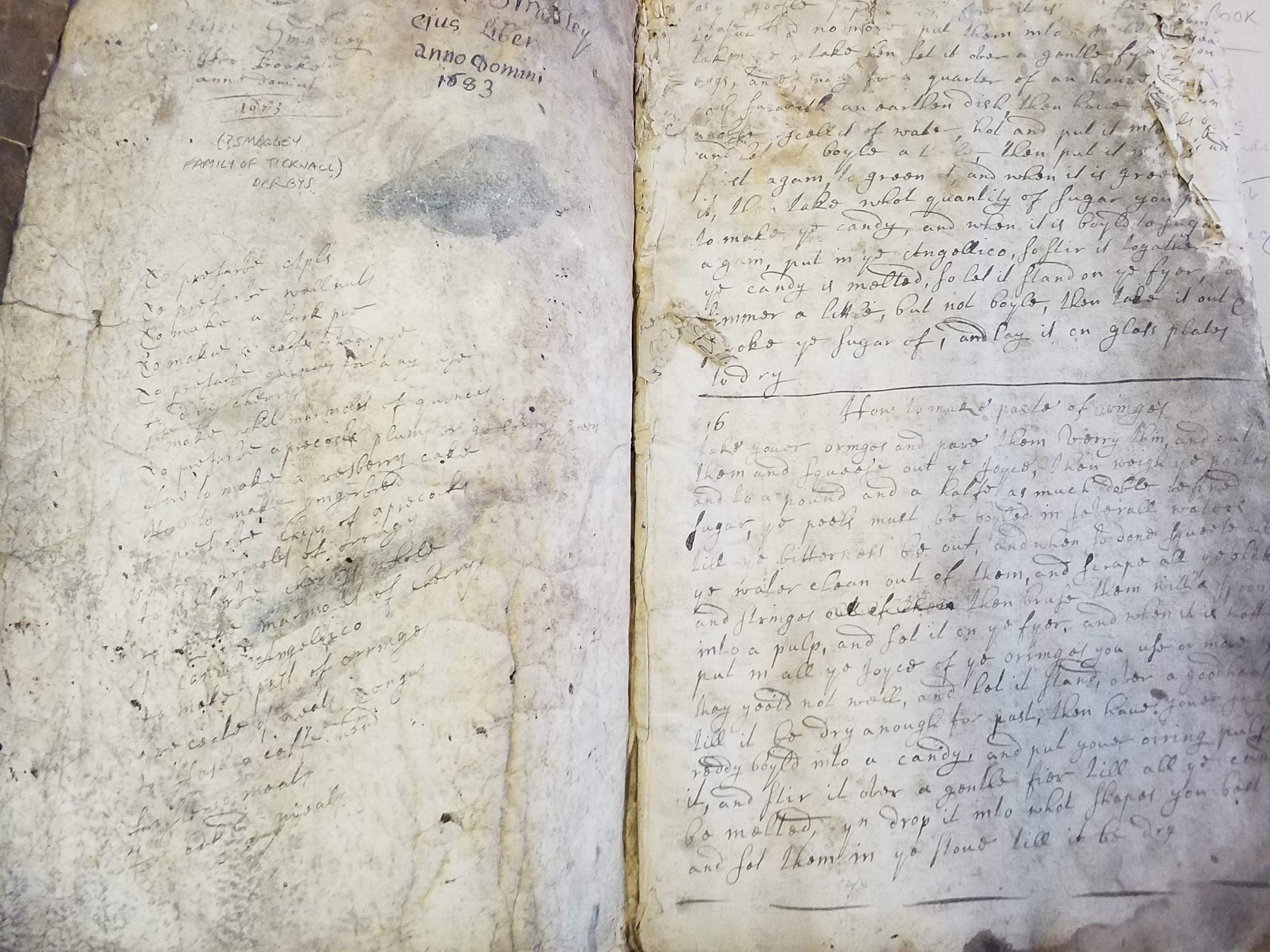 Lot 172 - Manuscript Cookery Book. A late