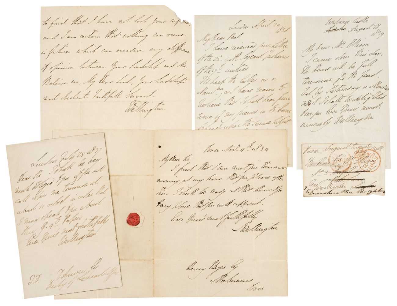 Lot 158 - Wellington (Duke of, 1769-1852). A group of