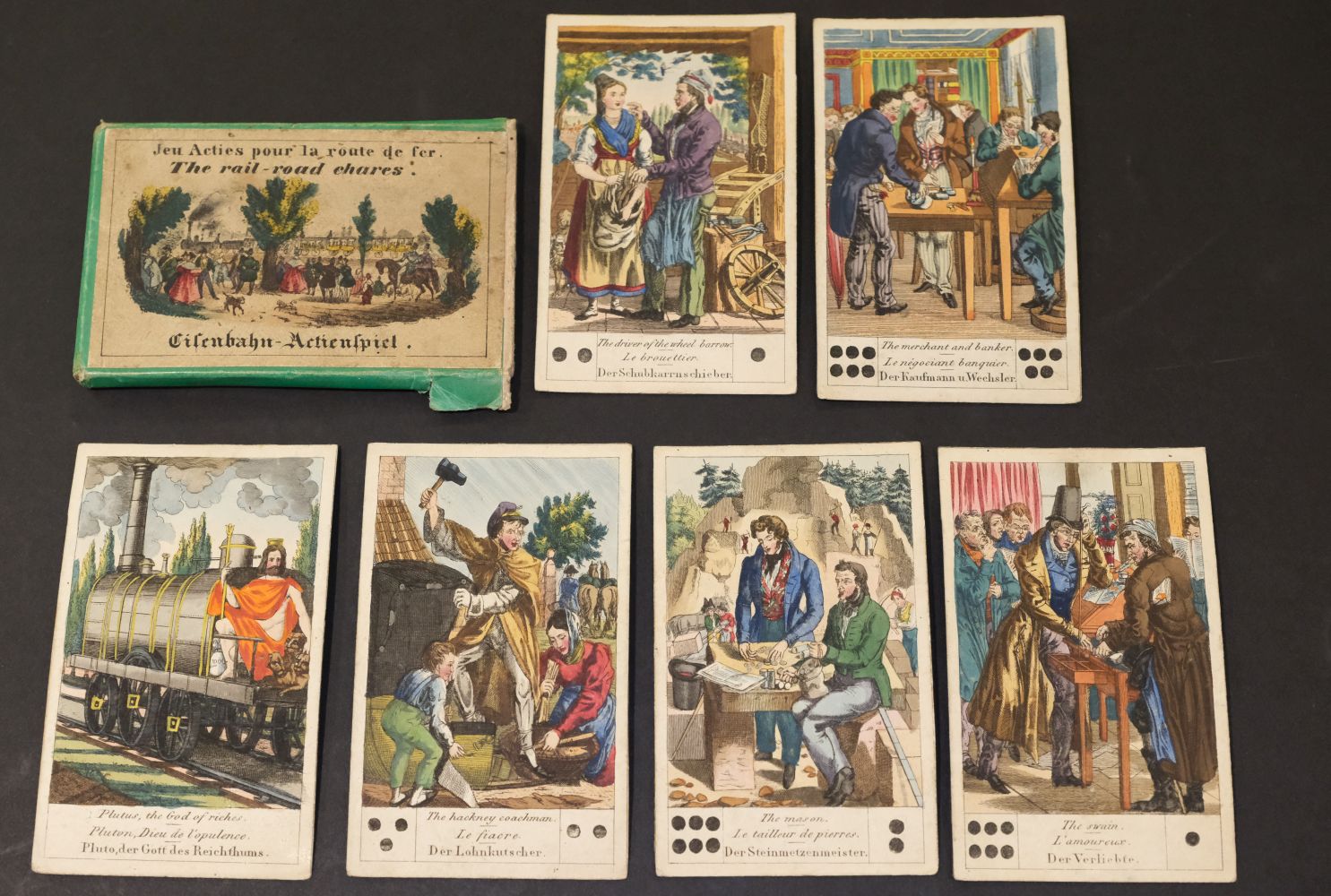 Lot 493 - Card Game. The Rail-Road Shares, circa 1830