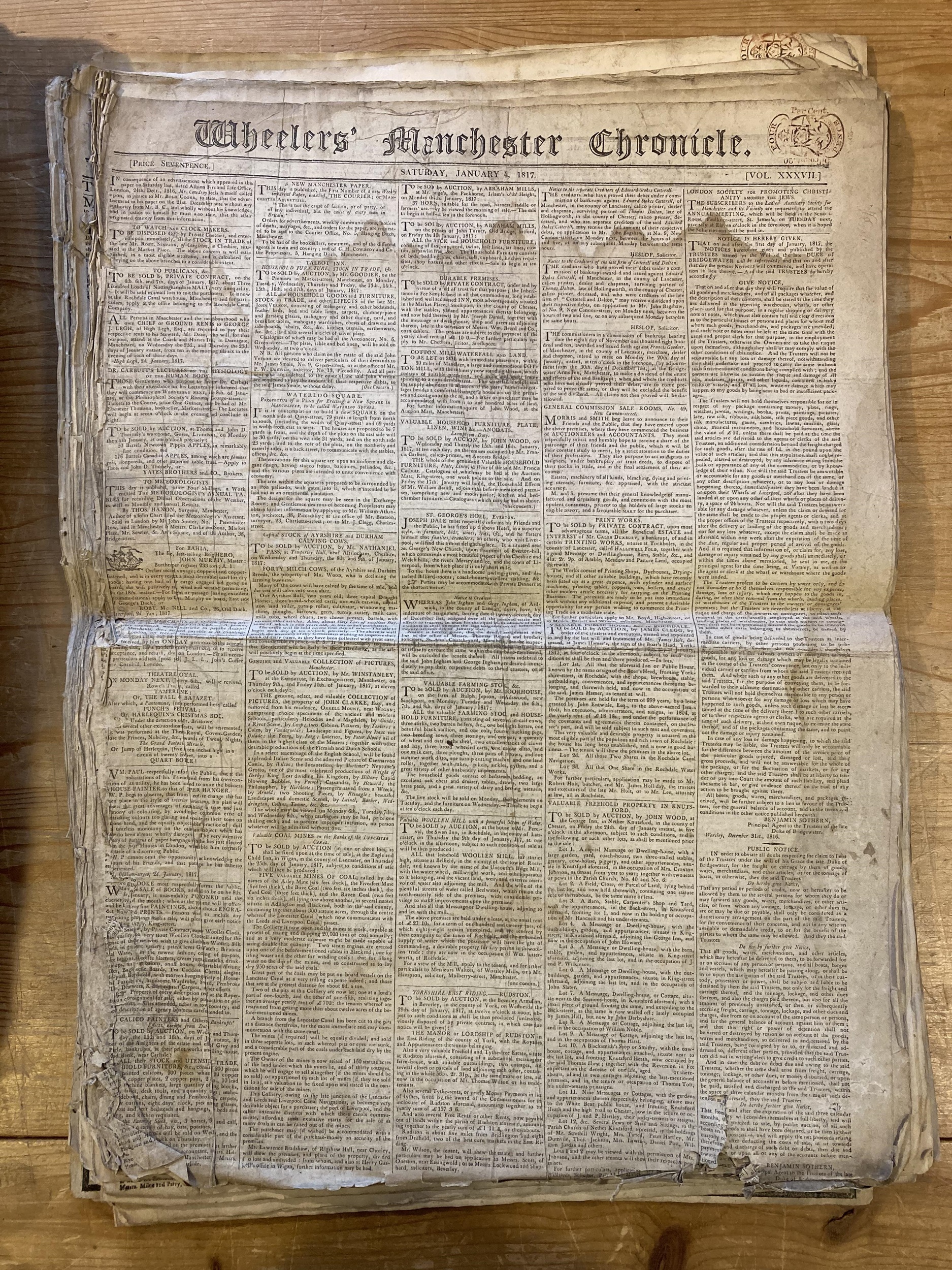 Lot 237 - Manchester Newspapers. A collection of