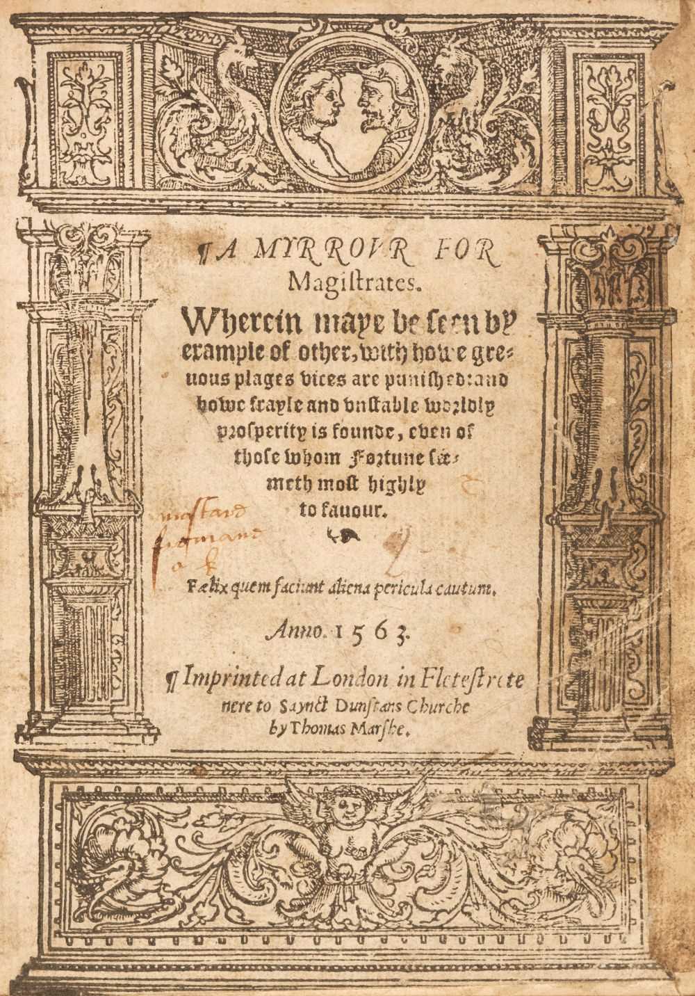 Lot 26 - Baldwin (William, editor). The Myrrour for