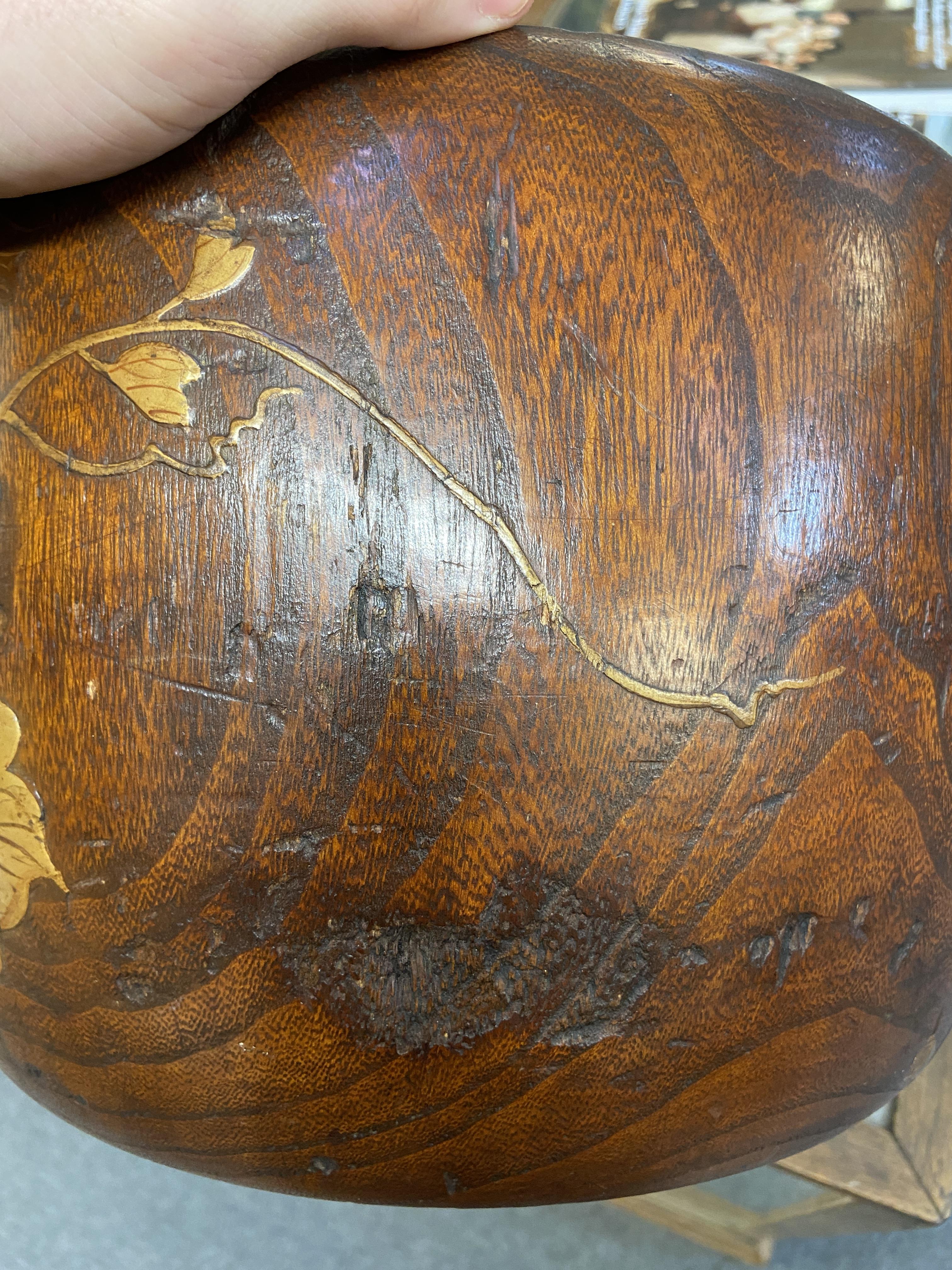Lot 295 - Hibachi. A mid 20th century Japanese wooden