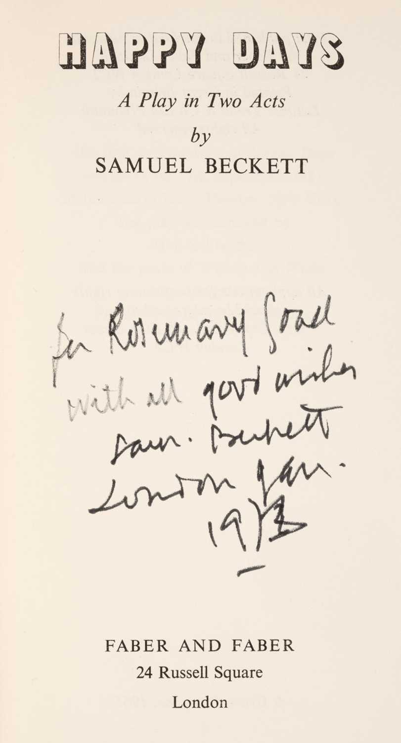 Lot 890 - Beckett (Samuel). Happy Days, 1st UK edition,