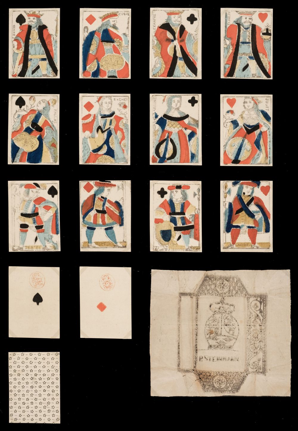 Lot 307 - Danish playing cards. Provincial Paris