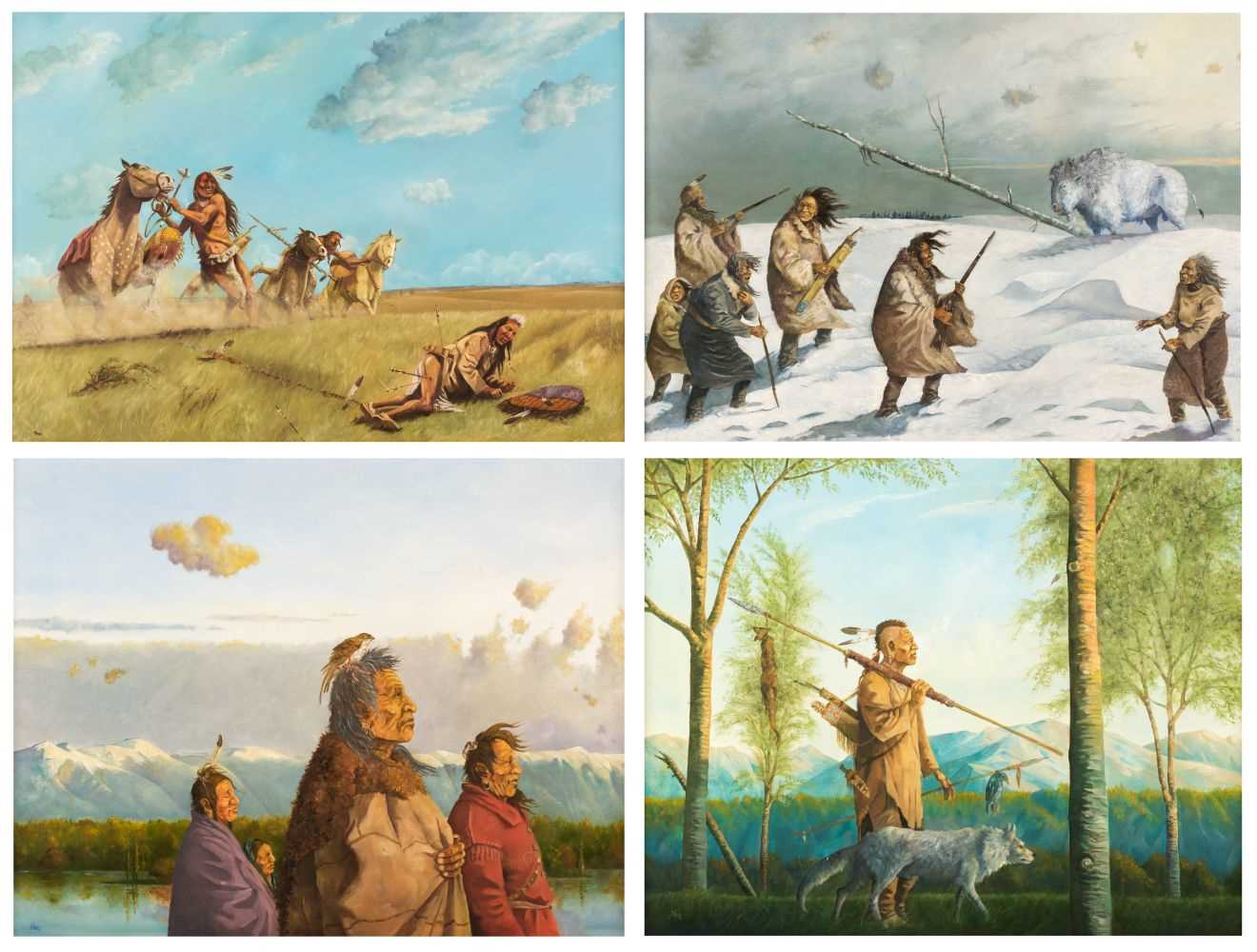 Lot 187 - Shanahan (David, 20th c) The Four Seasons,