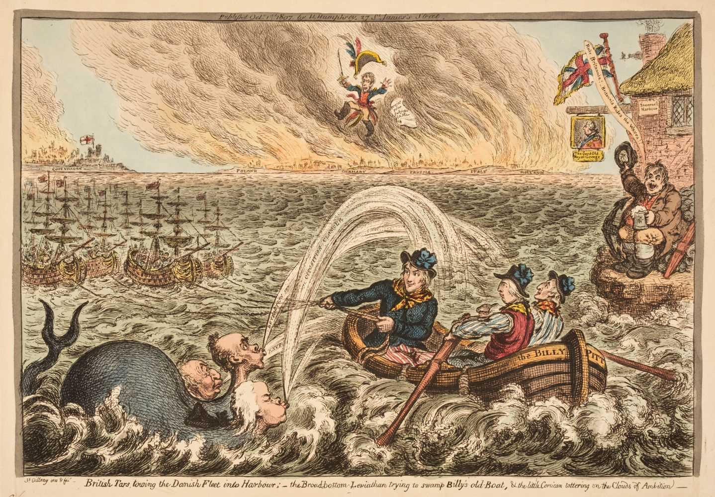 Lot 252 - Gillray (James). British Tars towing the