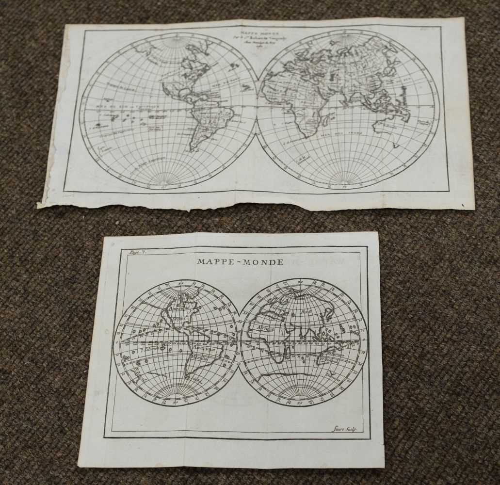 Lot 172 - World. Five engraved maps, 18th century