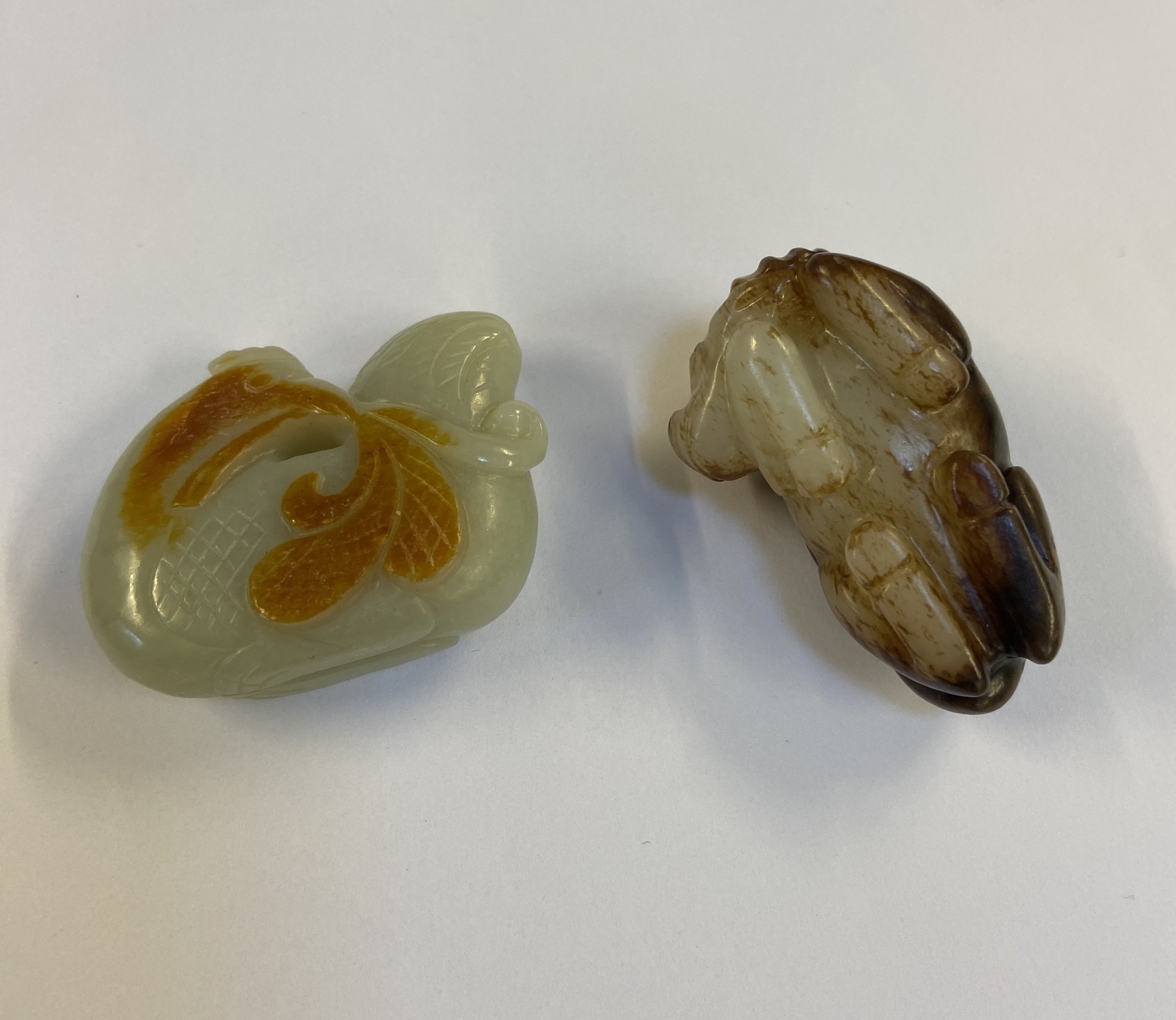 Lot 491 - Jade. Chinese jade carvings including a