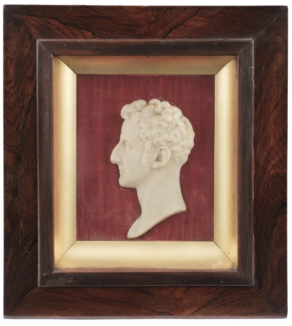Lot 563 - Duke of Wellington. A Victorian wax profile