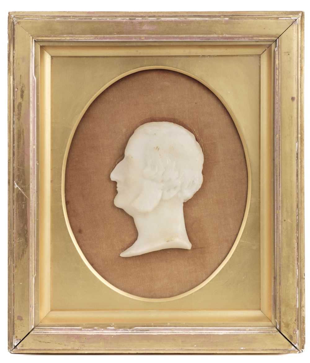 Lot 461 - Wax Profile. A Victorian wax profile of a