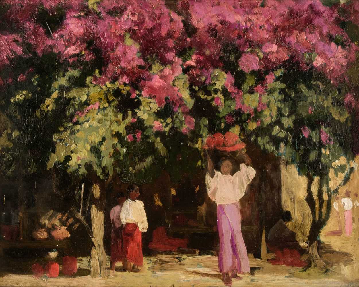 Lot 330 - Post Impressionist School. Figures under a