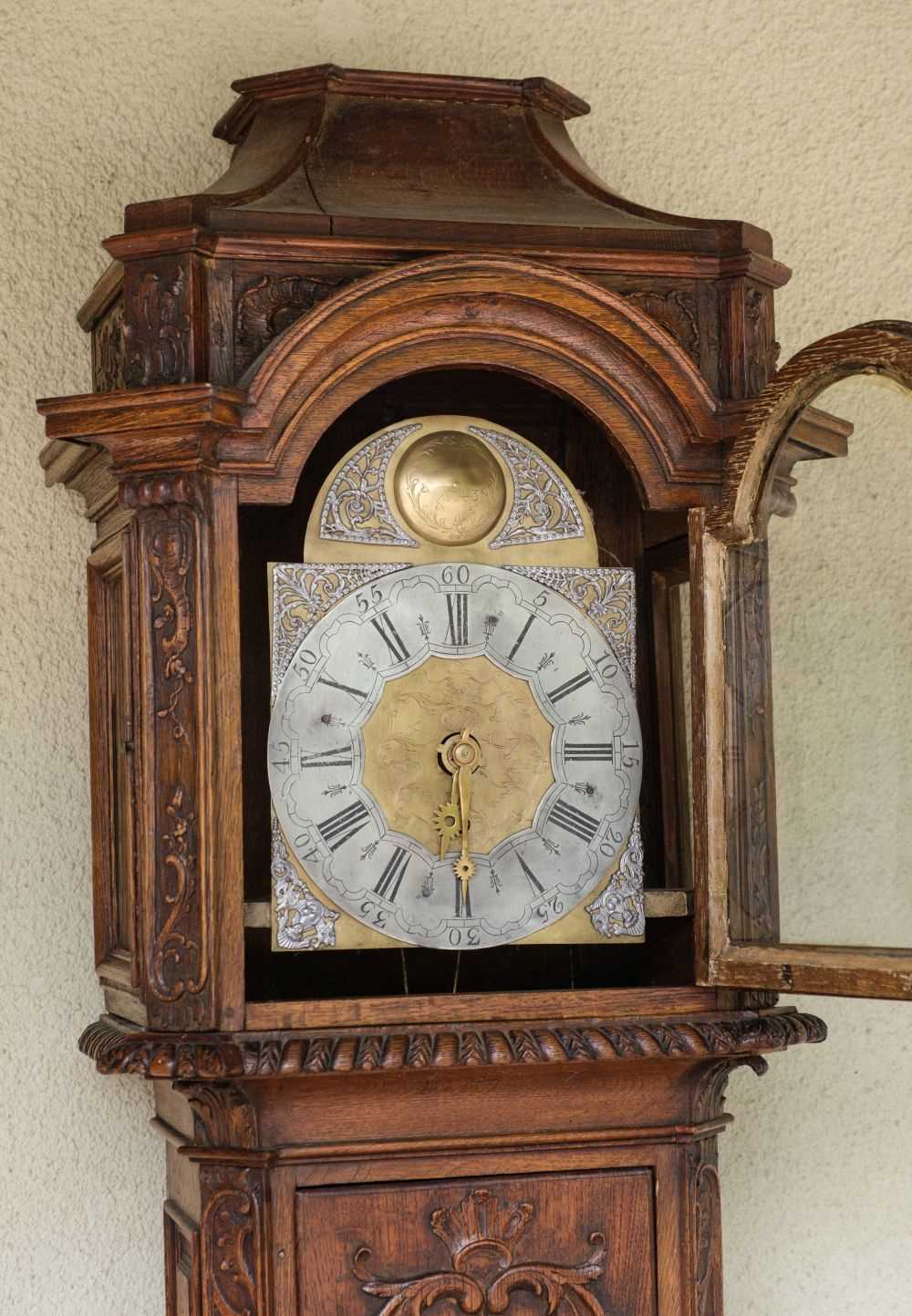 Lot 572 Longcase Clock Early 20th Century Oak