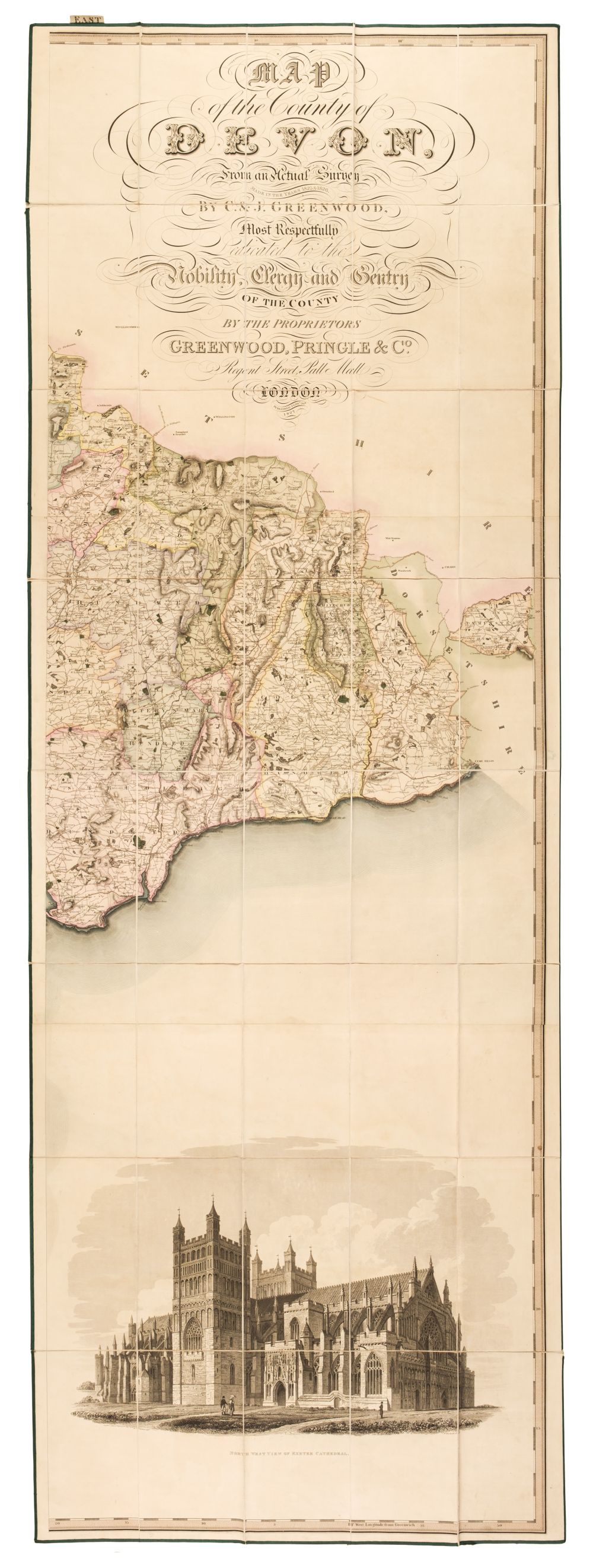 Lot 94 - Devon. Greenwood (C. & J.), Map of the County