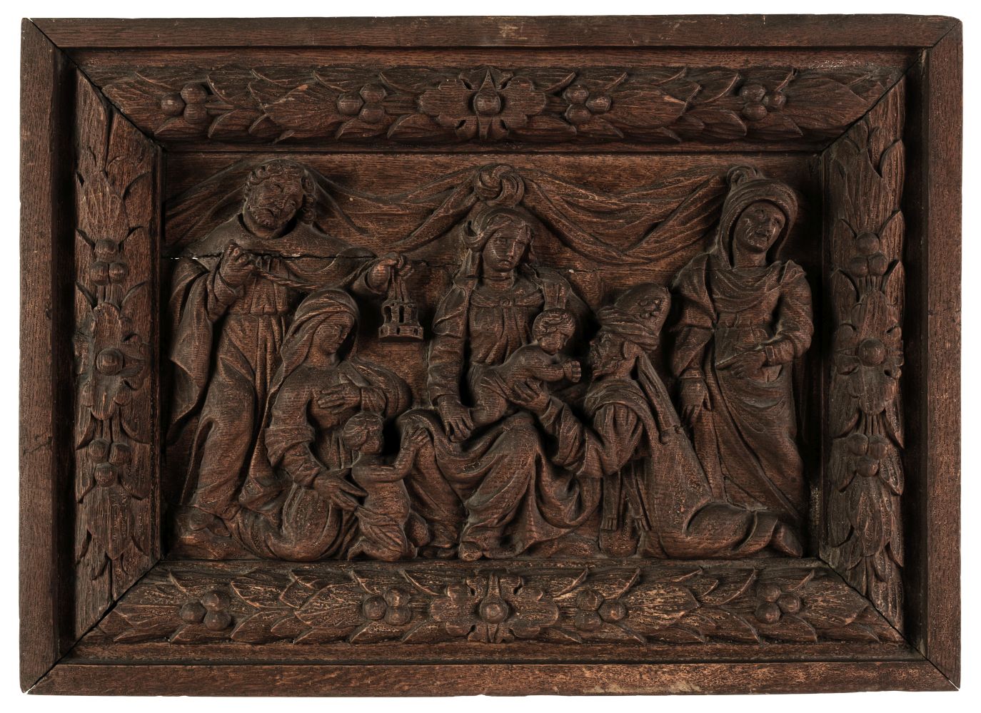 Lot 115 - Wooden relief sculptures. Adoration of the