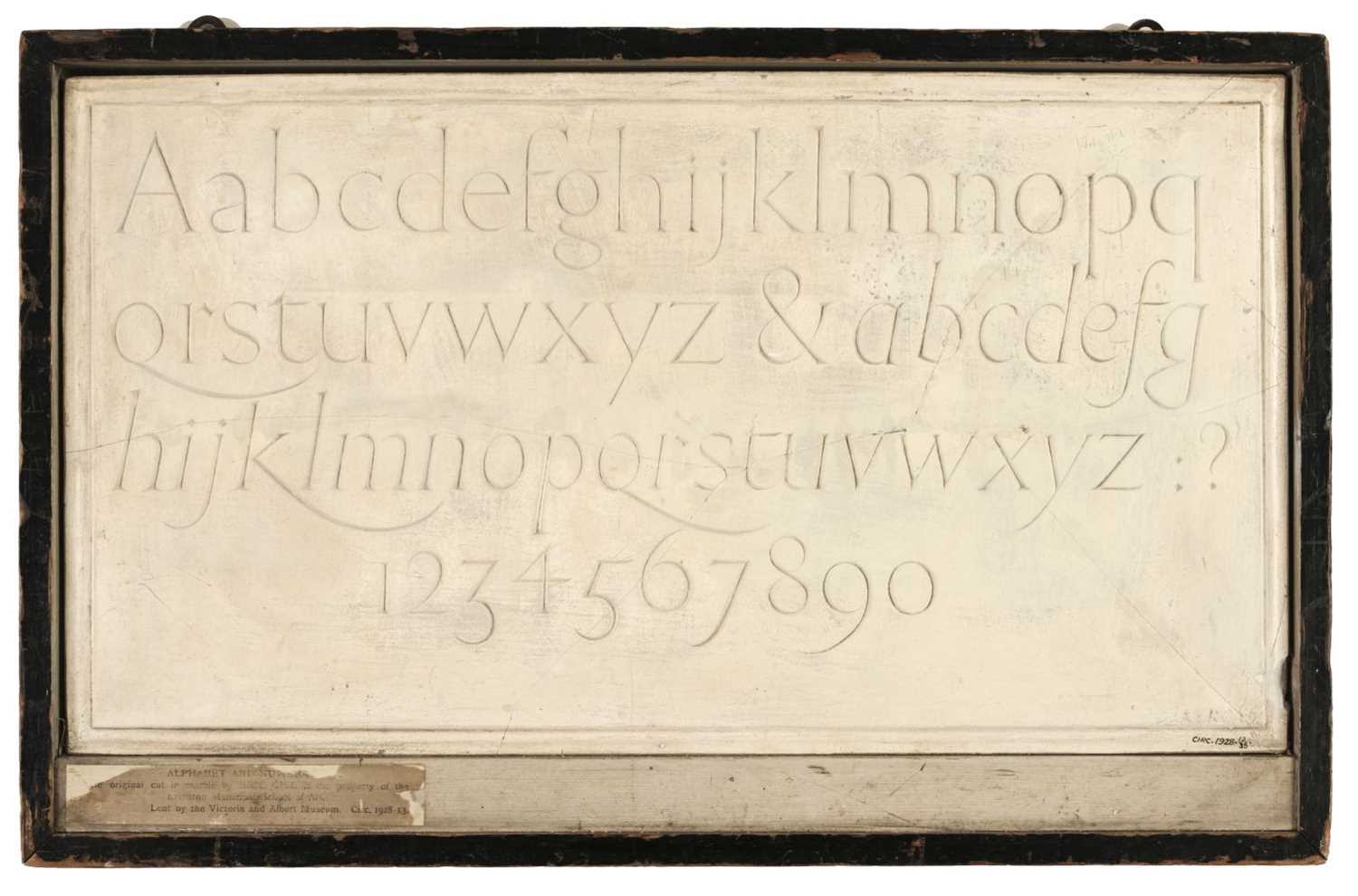 Lot 399 - After Eric Gill (1882-1942). Alphabet and