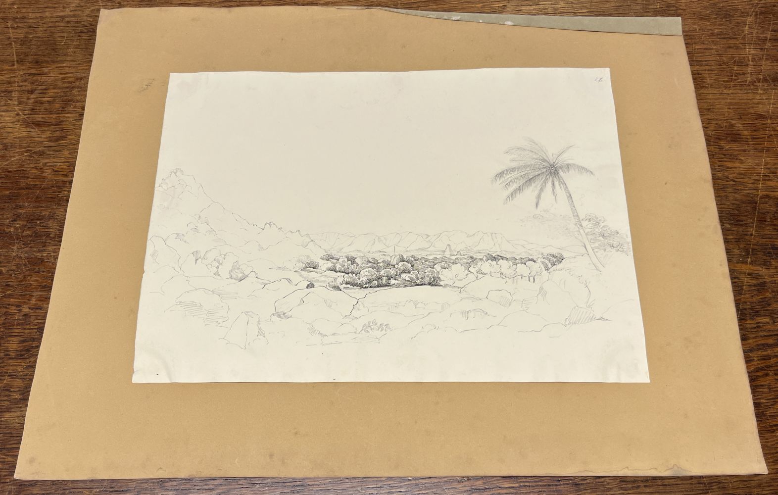 Lot 183 - Ceylon. A group of 3 pencil drawings of
